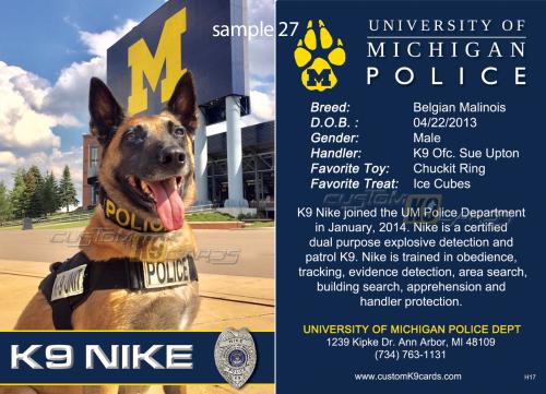 Custom K9 Cards